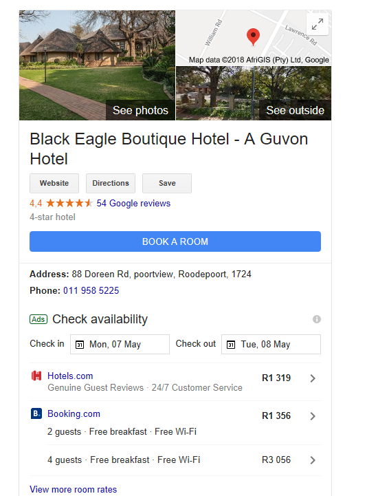 Black Eagle Guest House Ruimsig – National Eisteddfod Academy NPC